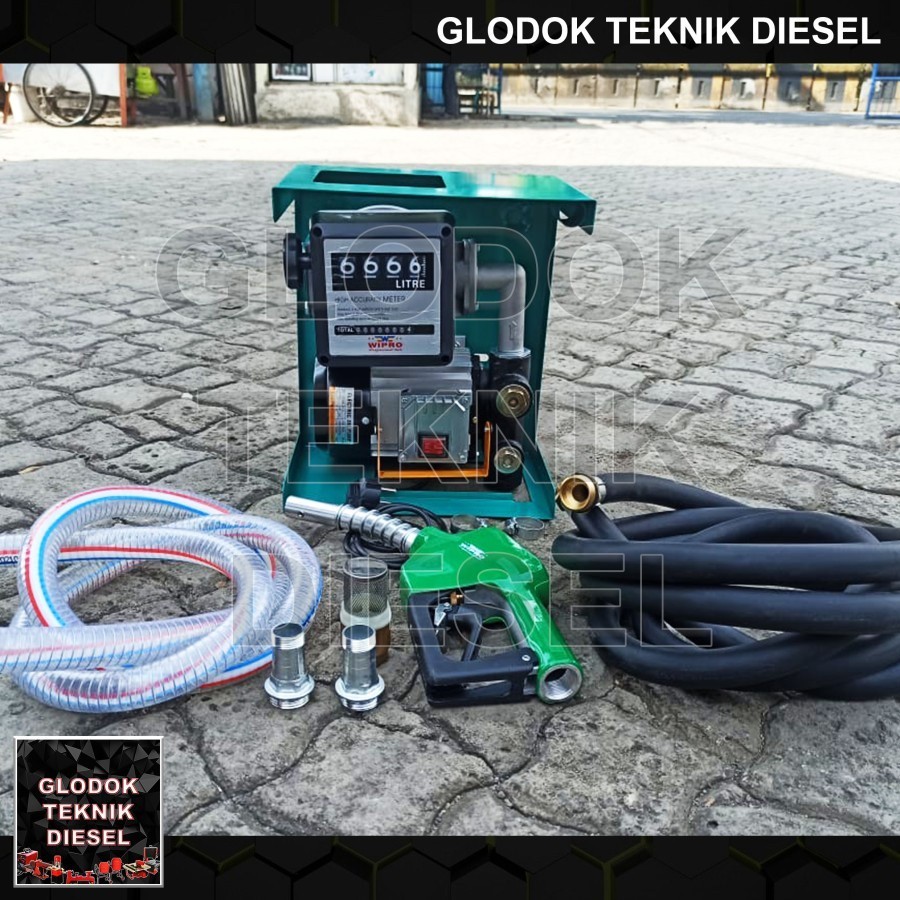 Jual Pompa Minyak Oli Solar Elektrik with Flow Meter WIPRO PMEF 4 ...