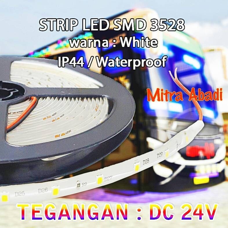 Jual LED Strip SMD 3528 DC 24V IP44 WATERPROOF | Shopee Indonesia