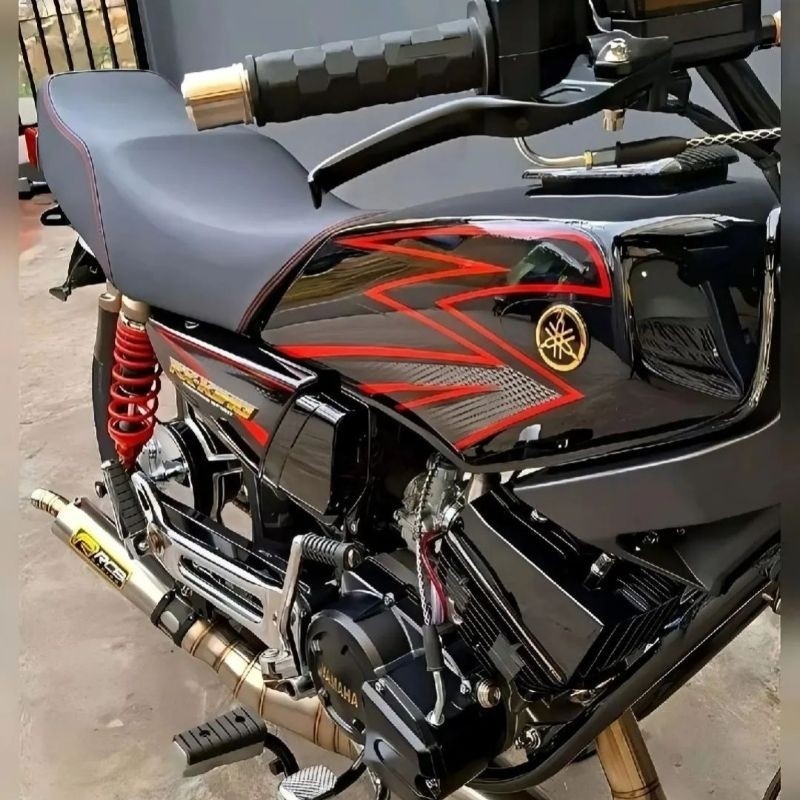 Jual Striping stiker rx king tahun 2003 merah hitam rxking merah hitam ...