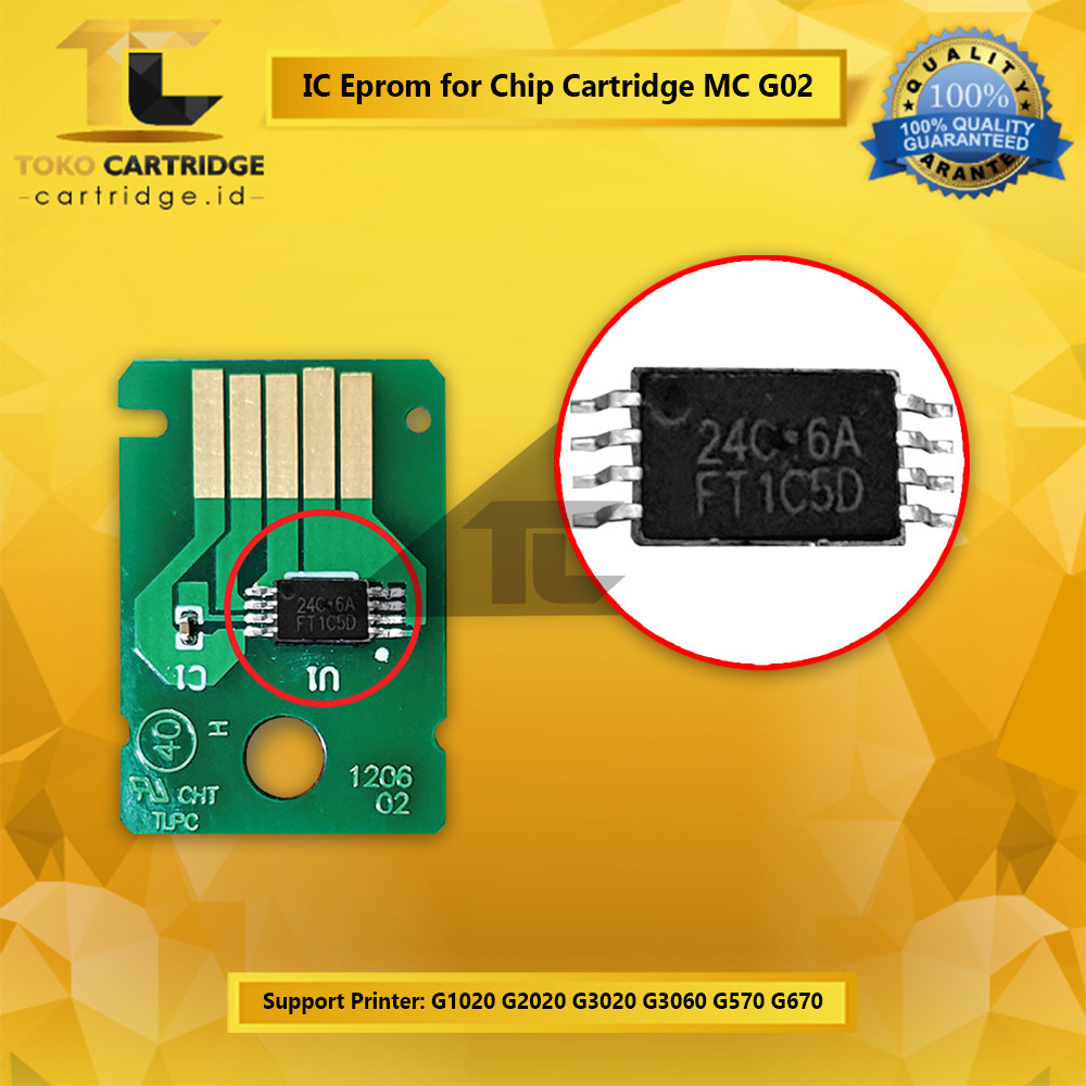 Jual IC Eprom Pada Chip MC-G02 Maintenance Cartridge Canon G1020 G2020 ...