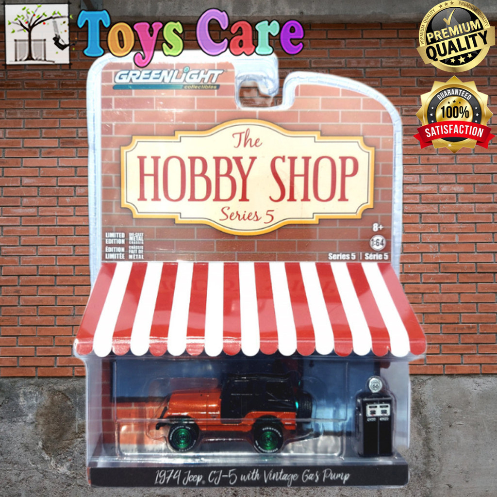 Jual GREENLIGHT GREEN MACHINE 1974 JEEP CJ-5 WITH VINTAGE GAS PUMP ...