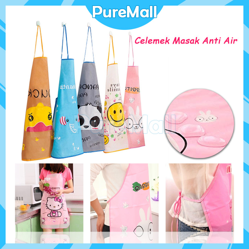 Jual Apron Waterproof Karakter Hewan Lucu Dapur Celemek Masak Pelindung ...