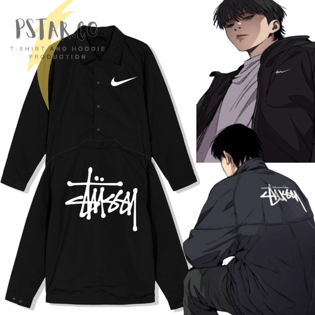 Jual Jaket Jayjo Stussy x Nice Outfit Manhwa Winbreaker | Shopee Indonesia