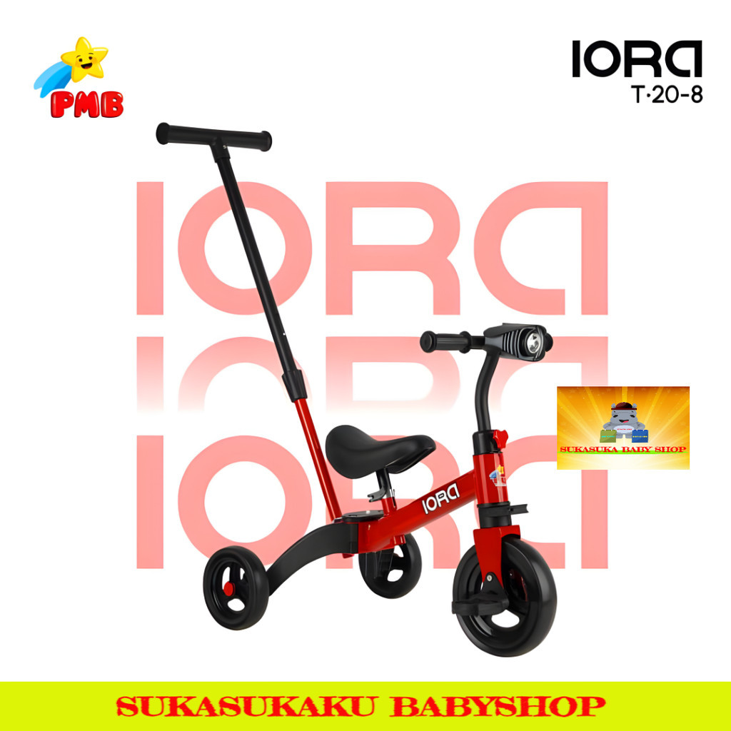 Jual Sepeda Roda Tiga 3 Balence Bike PMB IORA T 20-8 Tricycle Push 4 IN ...