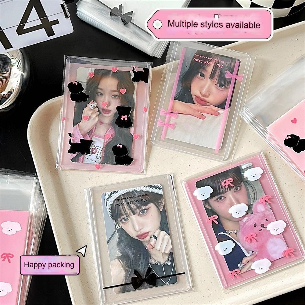 Jual [HARU] 5pcs Pattern Plastic Opp Sealing Bag Toploader Packaging ...