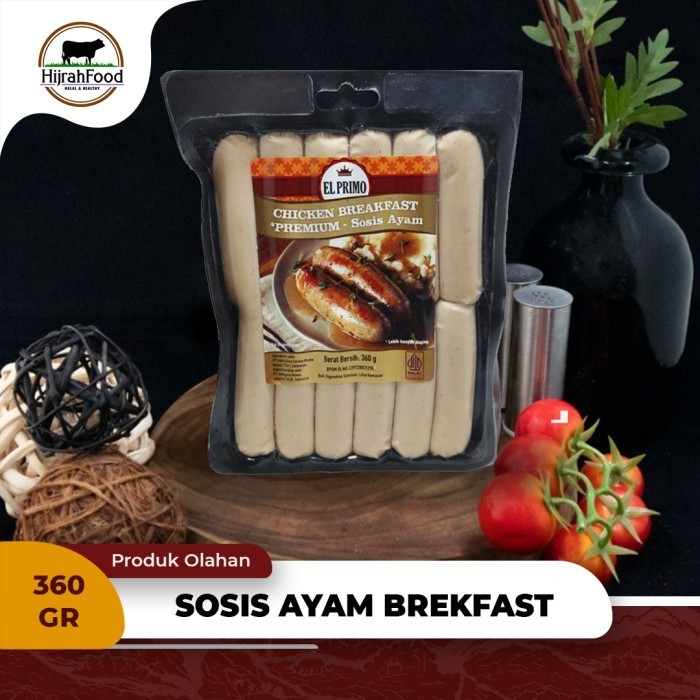 Jual El Primo Chicken Breakfast Premium Sausage Sosis Ayam 360 gr Halal ...