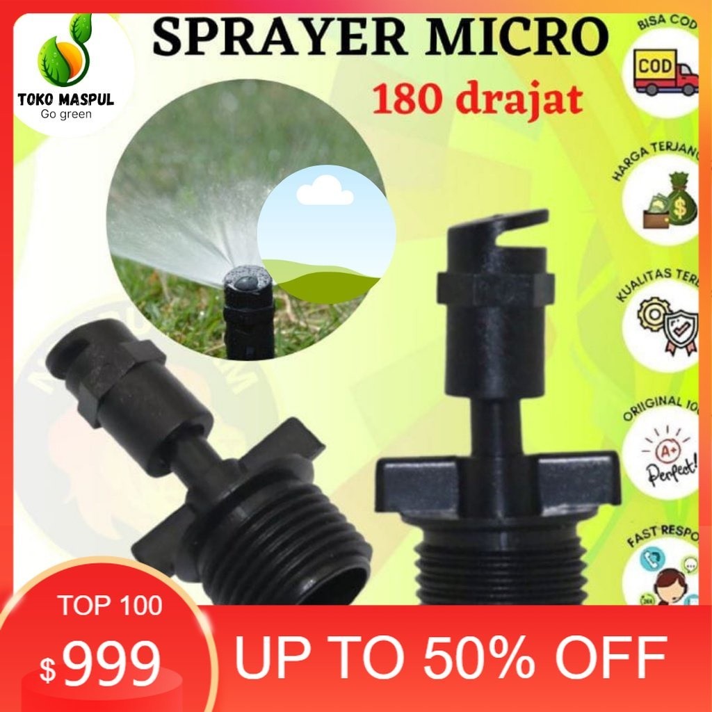 Jual SPRINKLER pertanian alat siram SPRAYER MIKRO 180 DERAJAT KINCIR ...