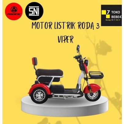 Jual Pacific Sepeda Motor Listrik VIPER roda 3 | Shopee Indonesia