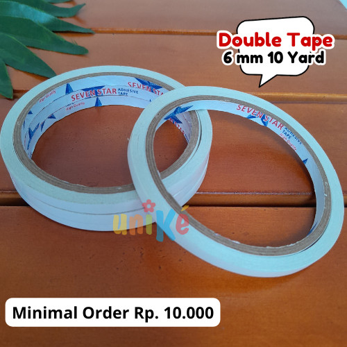 Jual Double Tape 6 mm 10 yard Perekat Isolasi Doble Tip Merek Seven ...