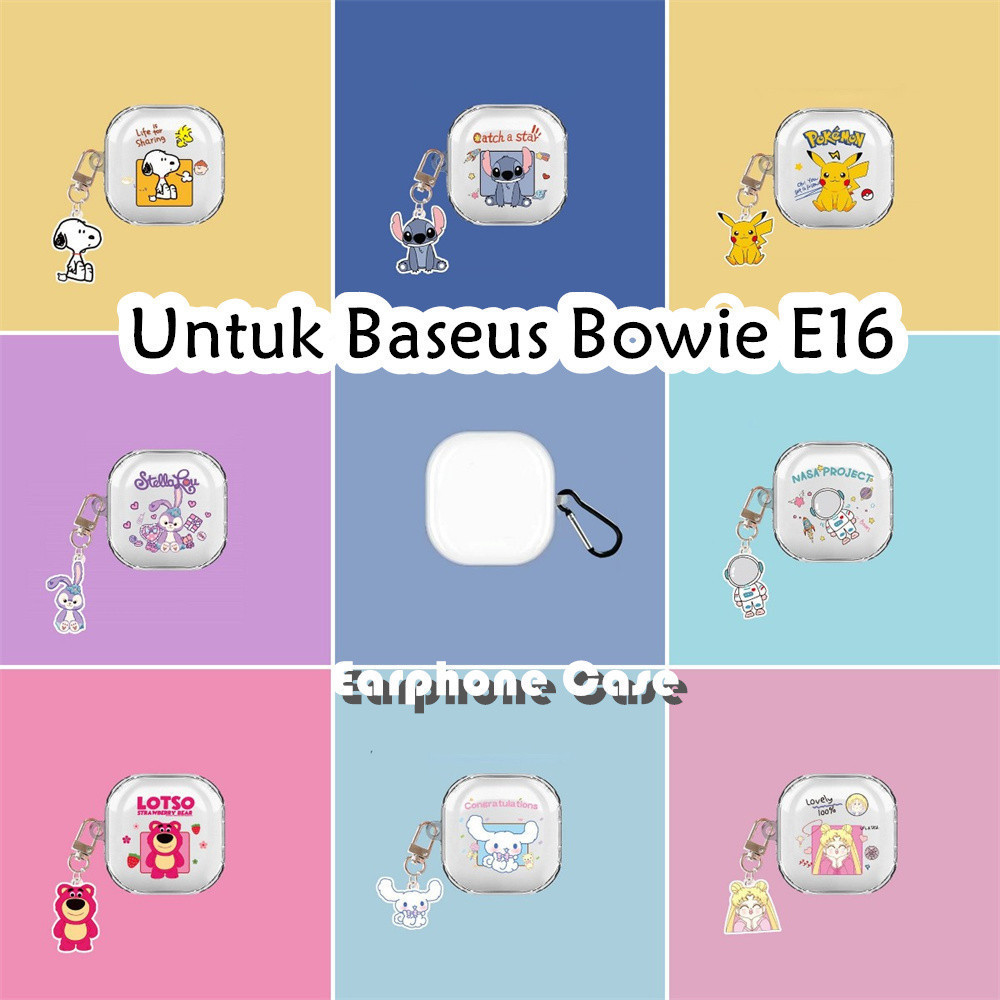 Jual 【variety】Untuk Baseus Bowie E16 Case Kreatif Kartun transparan ...