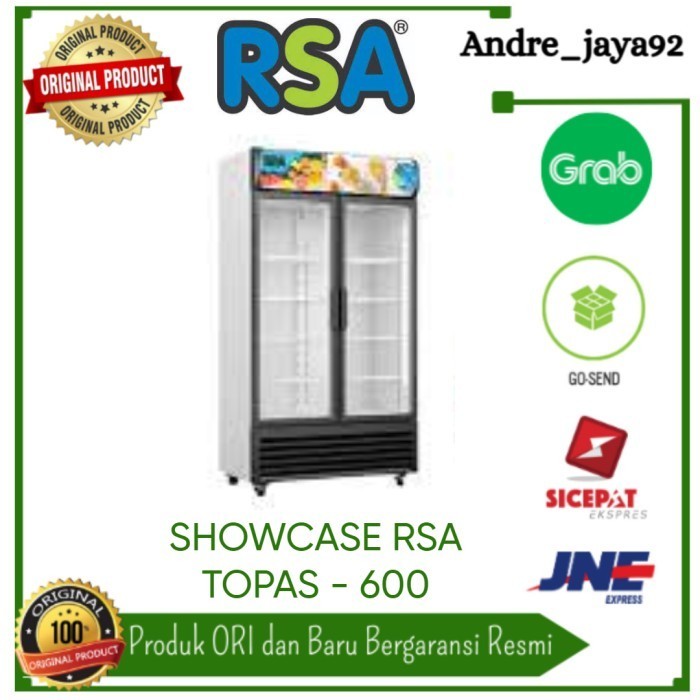 Jual Display Cooler RSA Topaz 600 Showcase 2 Pintu 568 Liter | Shopee ...
