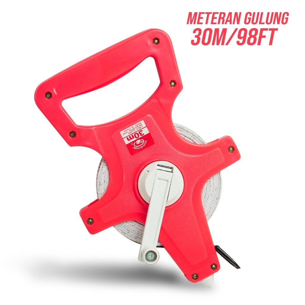 Jual Meteran Roll Fiber Tancap 30M/50M/100M Meteran Tanah- 6672 | Shopee Indonesia