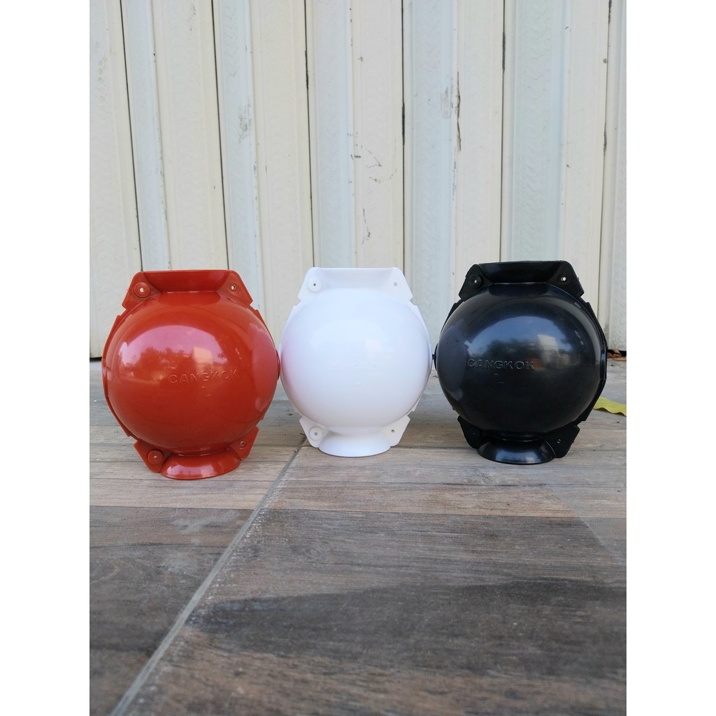 Jual ORI Bola Cangkok Tanaman Ukuran L 12 cm GOL Putih Hitam Merah Bata ...