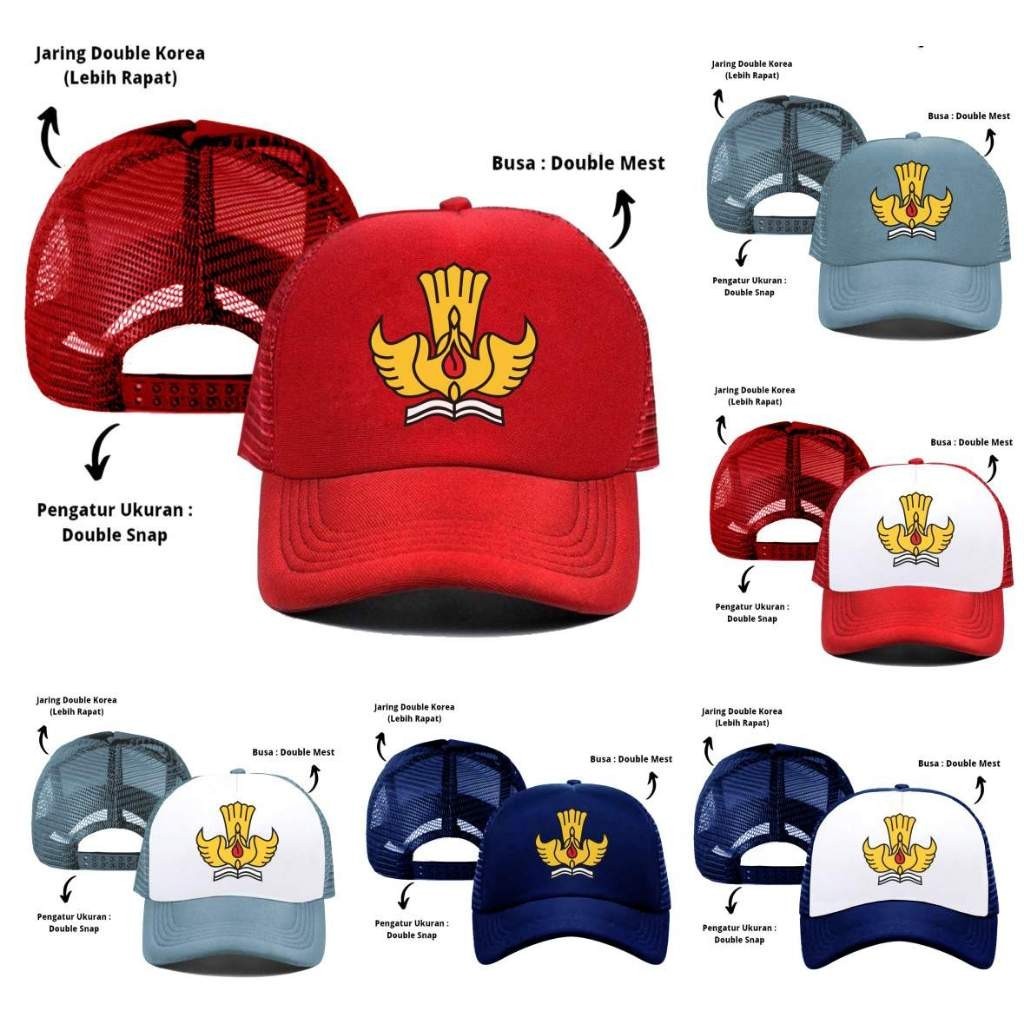 Jual Topi Trucker Sekolah Sd Smp Sma Jaring Distro Tut Wuri Handayani ...