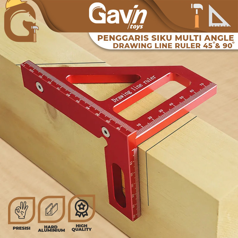 Jual Speed Square - Penggaris Sudut Siku Segitiga - 2 sisi - Penggaris ...