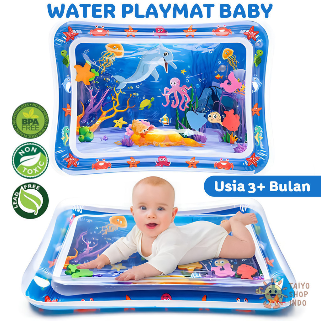 Jual TAIYO Water Playmat Baby Tummy Time Alas Matras Bantalan Air Bayi ...