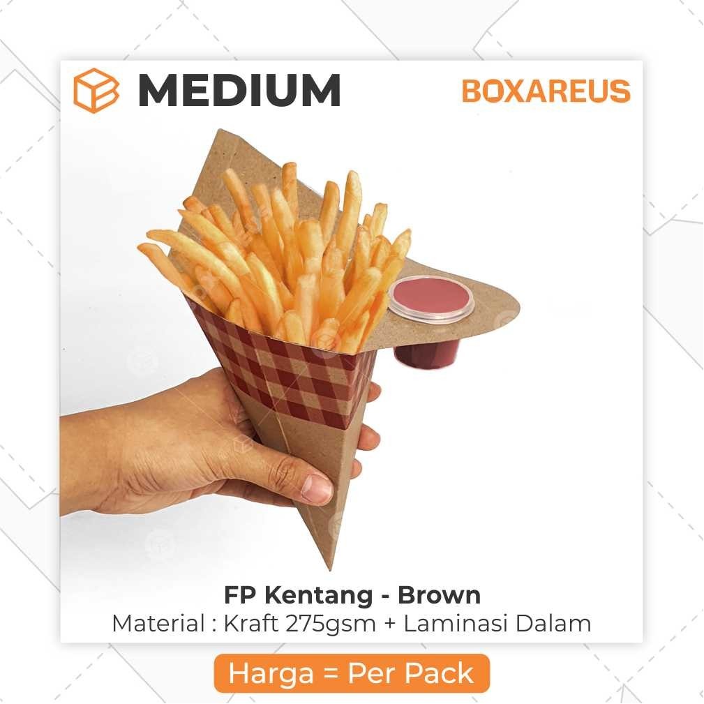 Jual Box Kentang Goreng Dus Snack Kemasan French Fries Churros | FP ...