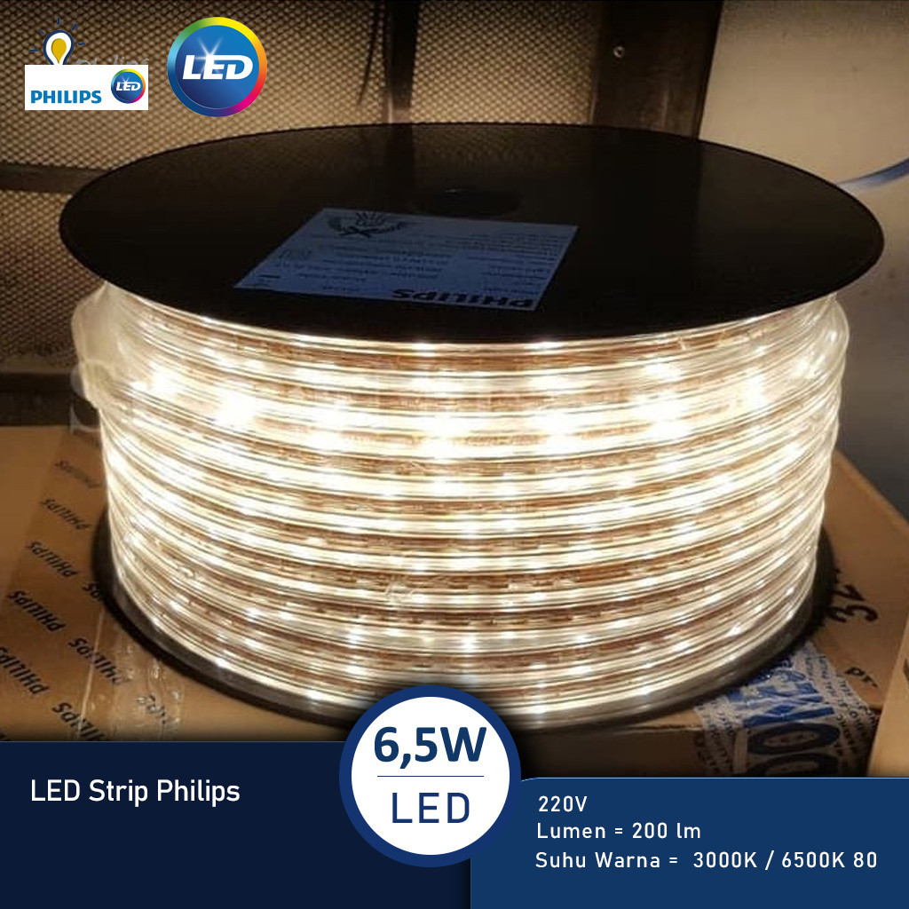 Jual Lampu Led Strip Philips DLI 31087 Putih 6500k 50m Roll 50 meter ...
