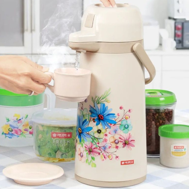 Jual Termos Air Panas Pencet 2,5 Liter Lion Star Airpot Thermos Pompa Air | Shopee Indonesia