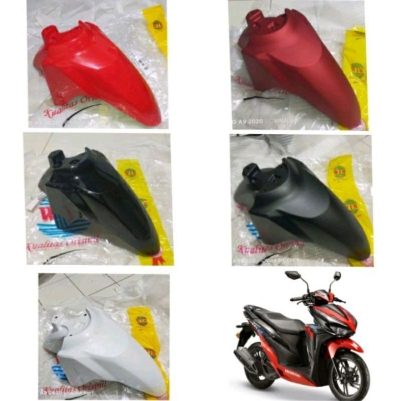 Jual SPAKBOR DEPAN VARIO 150 125 LED NEW 2018 2019 2020 2021 / HITAM MERAH PUTIH MERAH DOFF ...