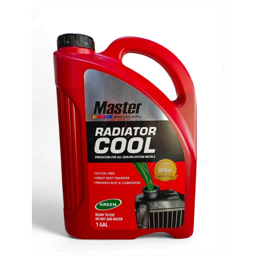 Jual Air Radiator Coolant Master Cool Green Hijau 4 Liter Galon ...
