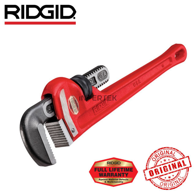 Jual Kunci Pipa 12 Inch RIDGID 31015 Straight Pipe Wrench 12" Heavy ...