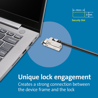 Jual Kensington Keyed Laptop Lock Slim NanoSaver2.0 Anti-theft for ...