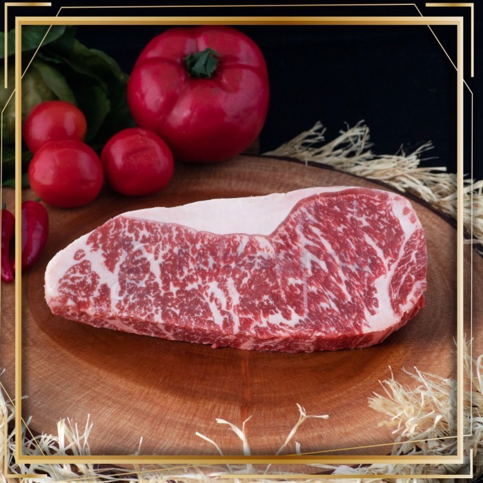 Jual AUS WAGYU STRIPLOIN GRAIN FED MB 7 CUT STEAK 250GR | Shopee Indonesia