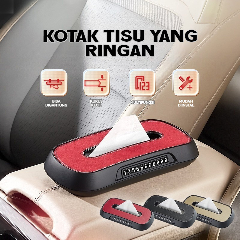Jual Tempat Tisu Tissue Box Mobil Dashboard Gantung Hanger Kulit Nomor ...