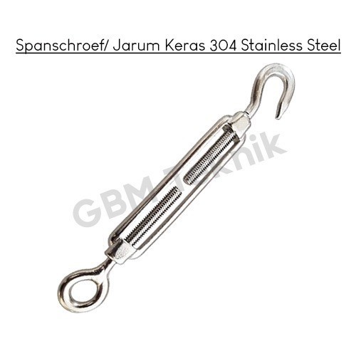 Jual JARUM KERAS STAINLESS 6MM-10MM / Span Skrup SS 304 6MM-10MM / Turnbuckle SS 304 6MM-10MM ...