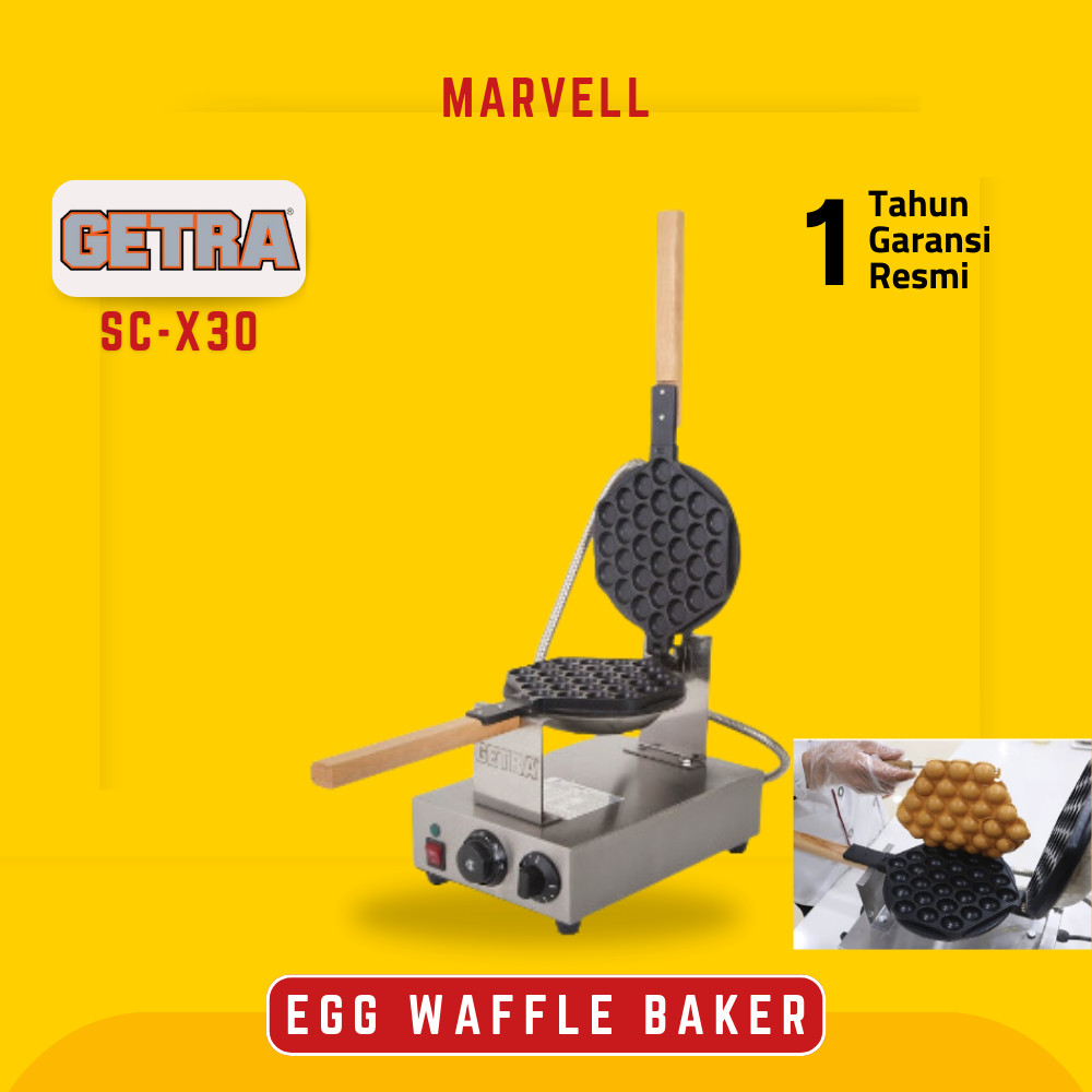 Jual GETRA SC X30 SC-X30 EGG WAFFLE MAKER MESIN EGG WAFFLE LISTRIK ...