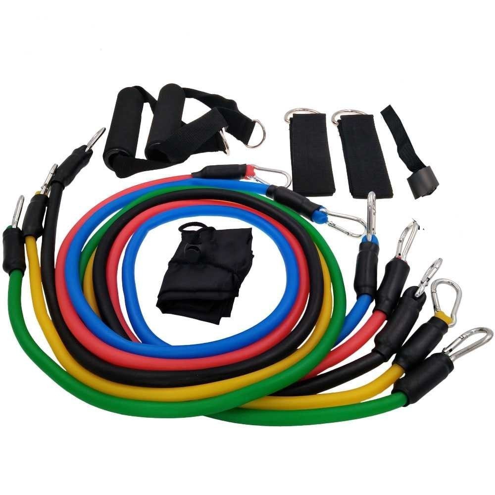 Jual 11 PCS Set Tali Stretching Resistance Band Tali Resistance Band ...