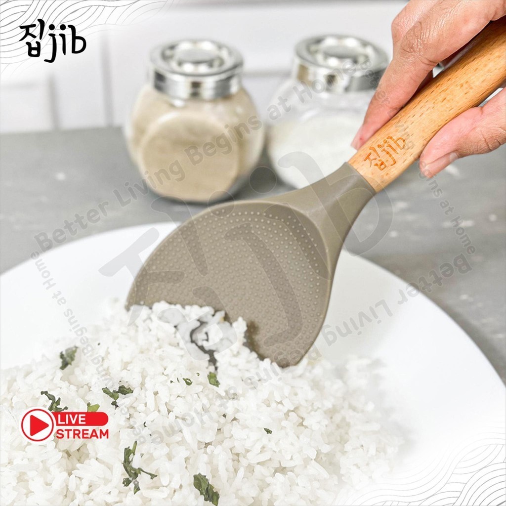 Jual JIB Silicone Rice Scoop / Centong Nasi Silikon / Rice Spoon Gagang ...