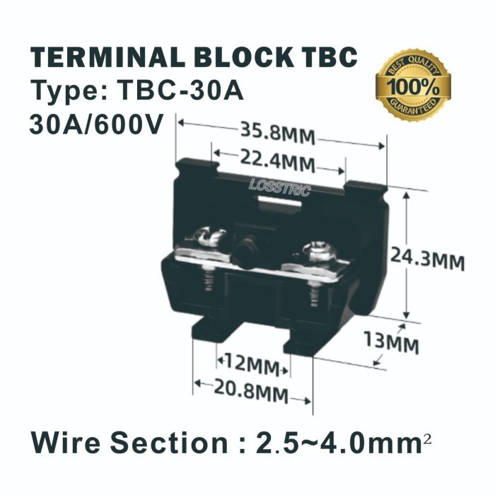 Jual TERMINAL BLOCK 30 AMPER TBC 30A | Shopee Indonesia
