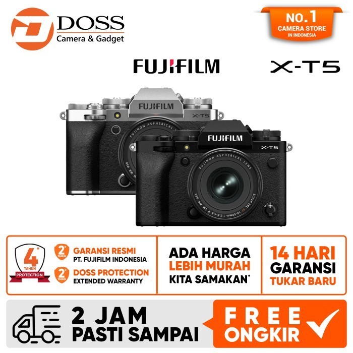 Jual Fujifilm XT5 Kit 16-50mm Fuji X-T5 XT 5 kit 16-50 Mirrorless Camera | Shopee Indonesia