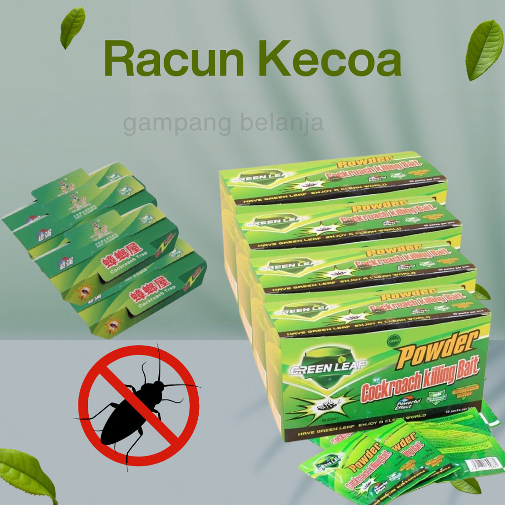 Jual PERANGKAP KECOA + UMPAN DAN RACUN PEMBASMI KECOA/ LEM KECOA MIRIP ...