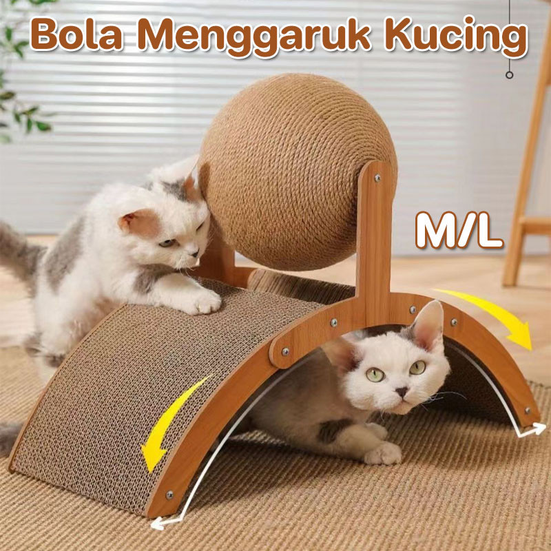 Jual Papan Cakar Kucing Bola Menggaruk Kucing Papan Garuk Kucing Anjing ...