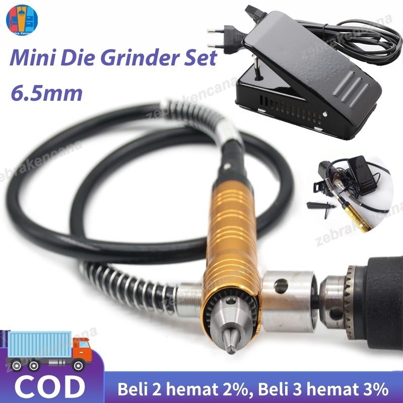 Jual 6.5mm Bor Tuner Mini Custom Motor Mesin Jahit HANDPIECE CNC 6,5 mm ...