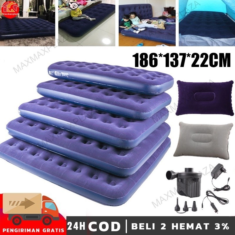 Jual Kasur Angin Air Bed Queen Size kasur portable Biru Kasur Angin ... Jual Kasur Angin Air Bed Queen Size kasur portable Biru Kasur Angin ...