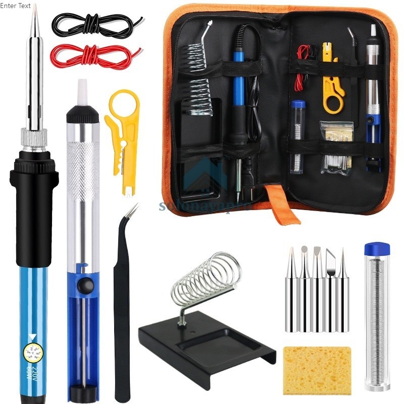 Jual Set Solder Listrik Lengkap dengan Multimeter Iron Tool Kit 220V 60W/Solder Listrik Murah ...