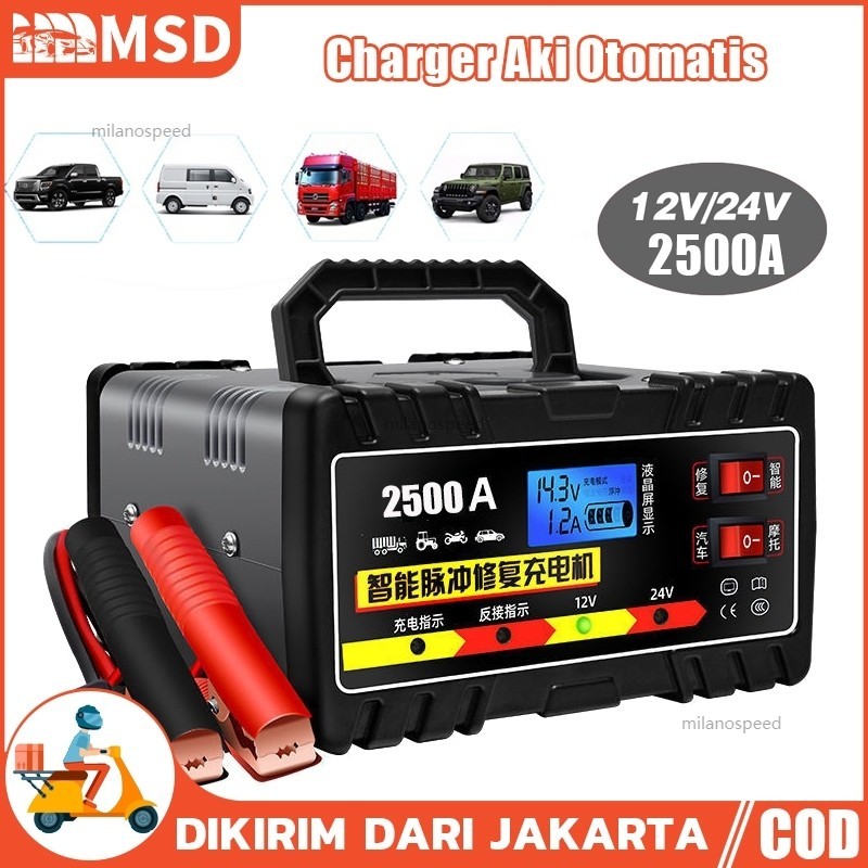 Jual 2500AH Cas Aki Mobil Motor 12V/24V Repair Aki Otomatis-Charger Aki ...