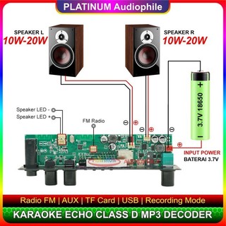 Jual Modul MP3 Decoder Bluetooth Karaoke Amplifier 2x 10W Multimedia ...