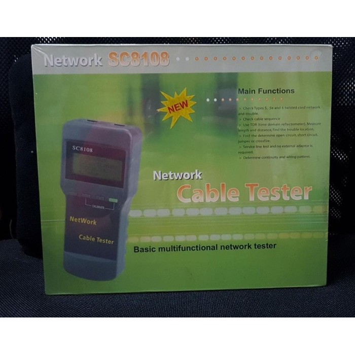 Jual [[New Arrrival]] Digital LAN Cable Tester SC8108 CAT5 CAT6 RJ45 ...