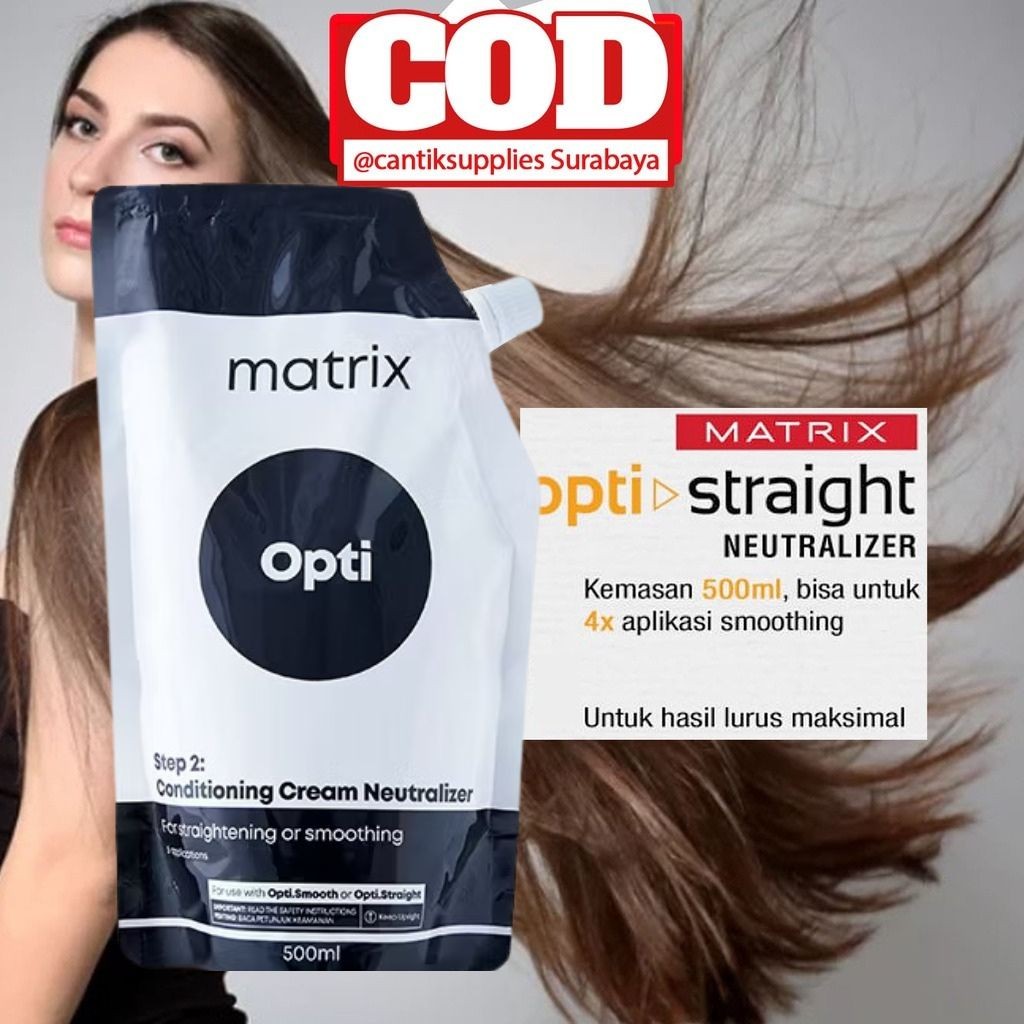 Jual PELURUS RAMBUT MATRIX OPTI STRAIGHT STEP-2 500ML Rebonding ...