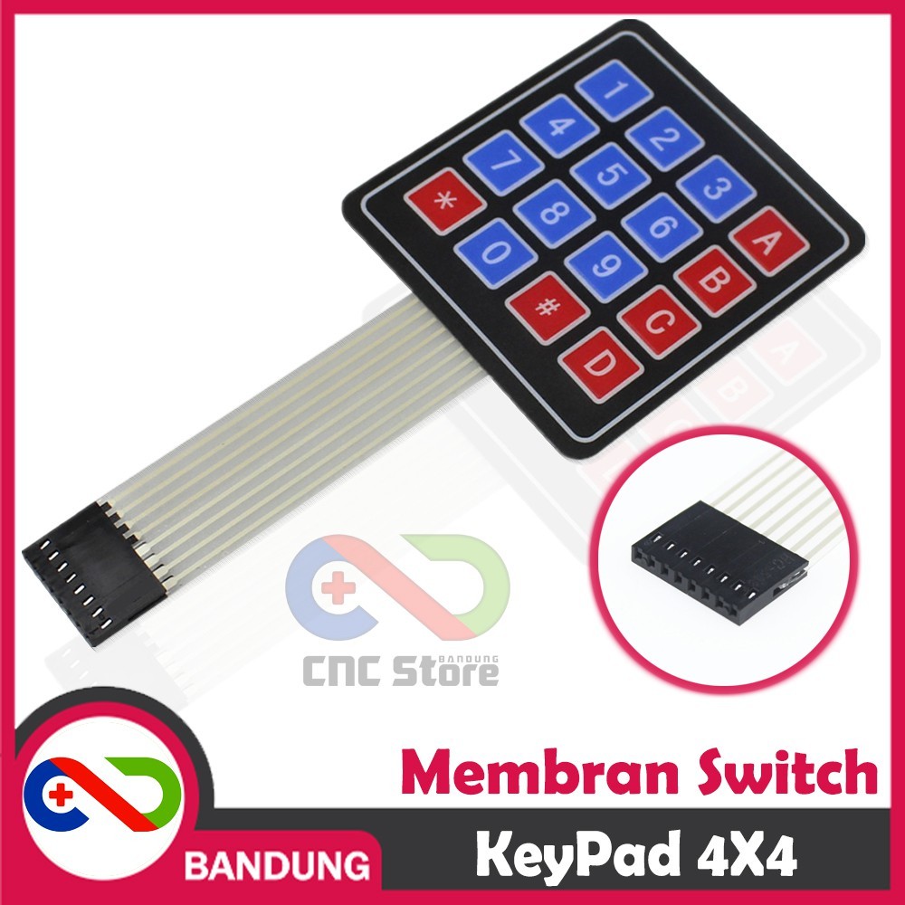 Jual KEYPAD 4X4 MATRIX ARRAY 16 KEY MEMBRANE MEMBRAN SWITCH KEYPAD ...
