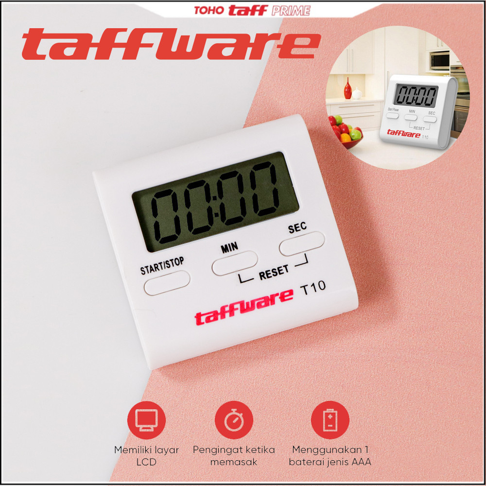 Jual Taffware Timer Masak Dapur Countdown Digital Alarm Clock - T10 ...