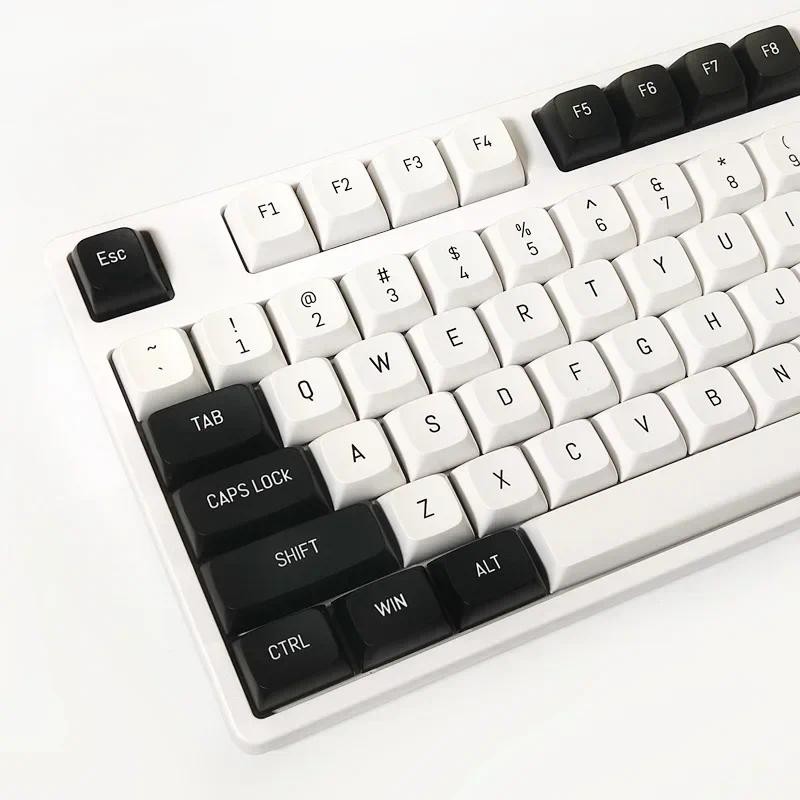 Jual 149 Key Minimalist Black White PBT Keycaps for Cherry Mx Switch ...