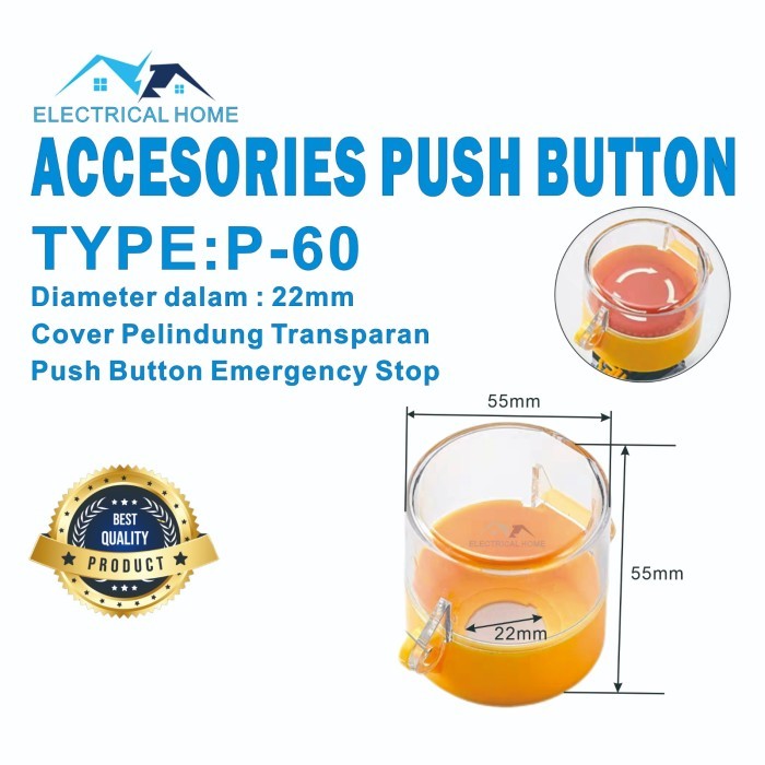Jual COVER TRANSPARAN PUSH BUTTON EMERGENCY 22mm | Shopee Indonesia