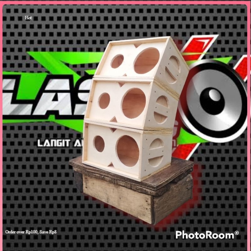 Jual BoX speaker 4 inch line array single plus Tweeter bahan triplek ...