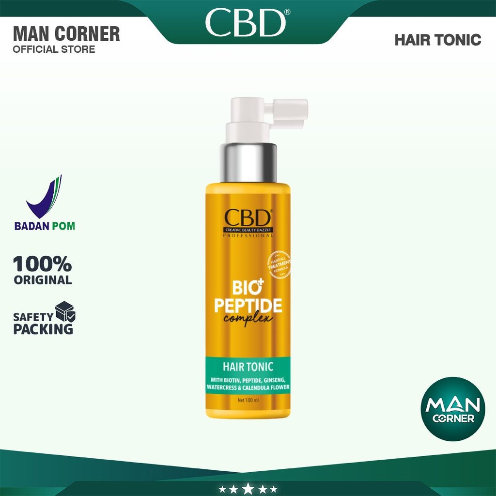 Jual CBD Bio+Peptide Complex Hair Tonic 100ml | Man Corner | Shopee ...